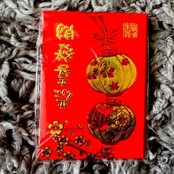Cost Plus World Market | Office | Nwt Red Gold Lantern Envelopes | Poshmark